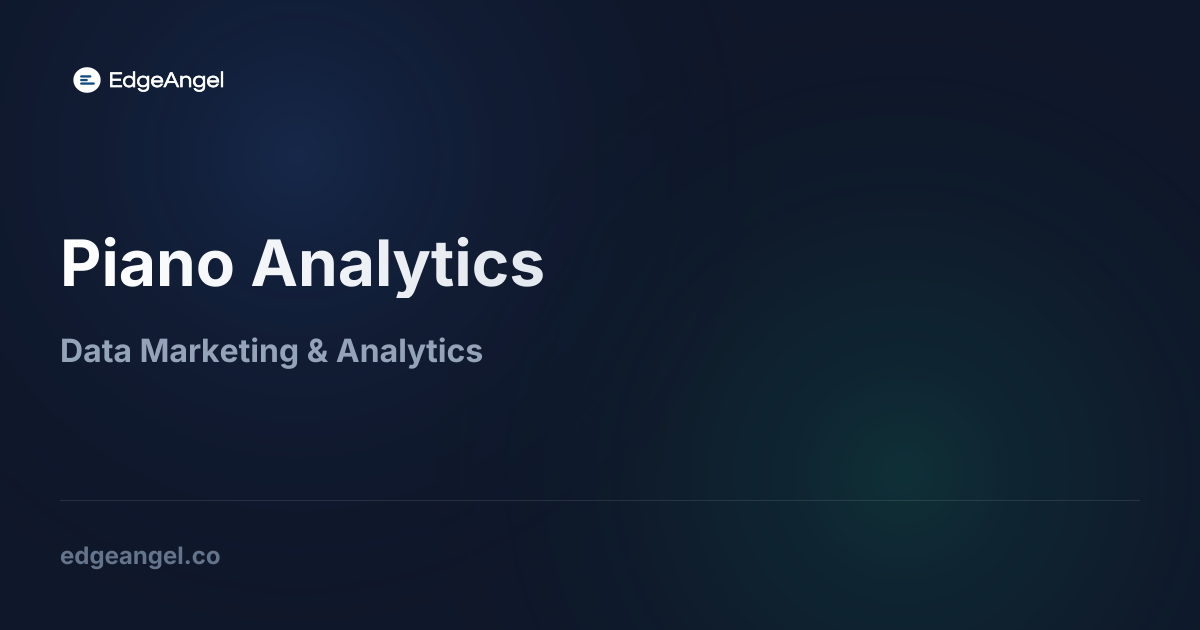 Piano Analytics : Analytics Privacy-First et Performante