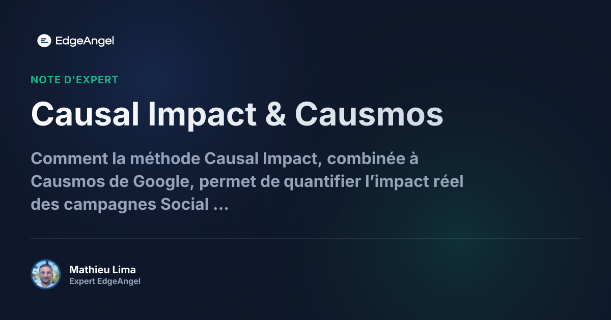 Causmos & Causal Impact: mesurer l’efficacité de campagnes Social Ads